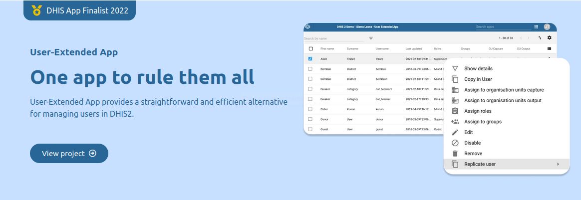 User Extended App: One app to rule them all - EyeSeeTea