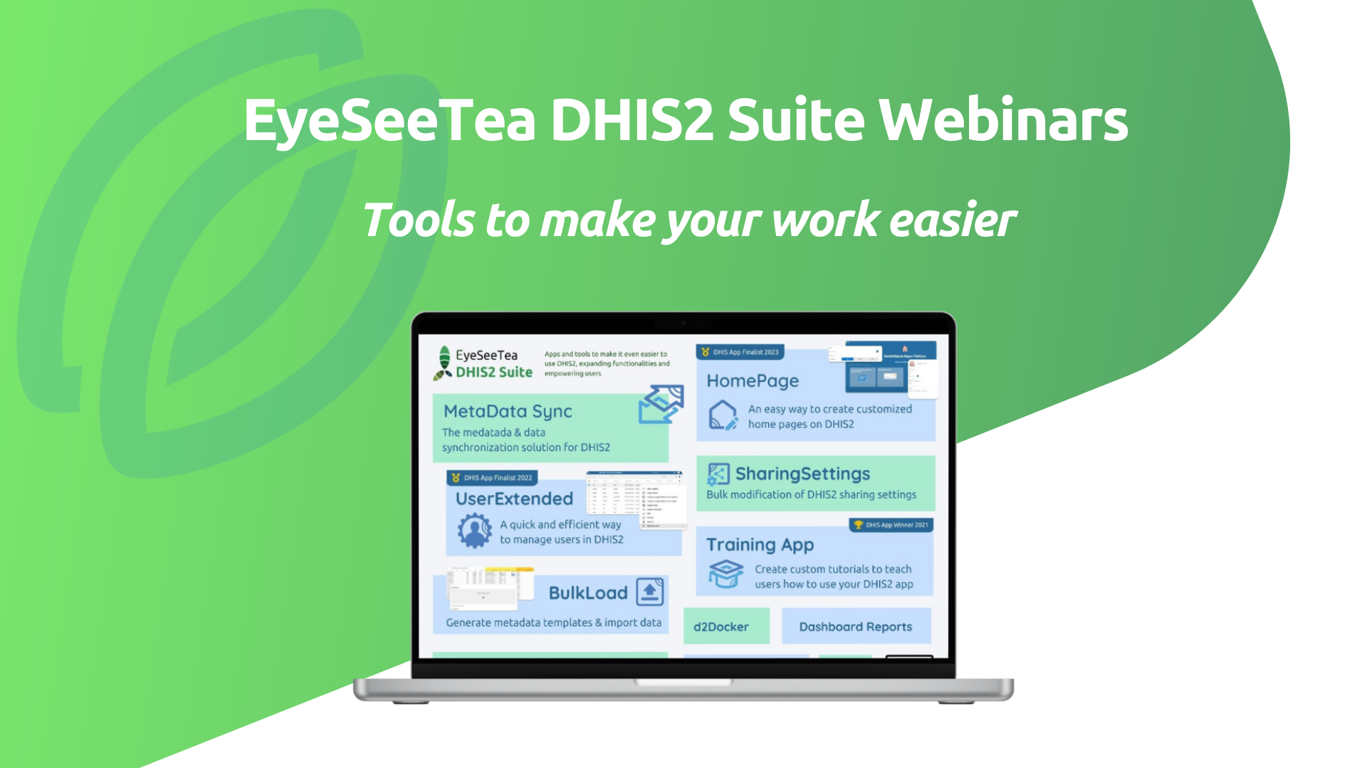 Introducing our EyeSeeTea DHIS2 Suite Webinars - EyeSeeTea